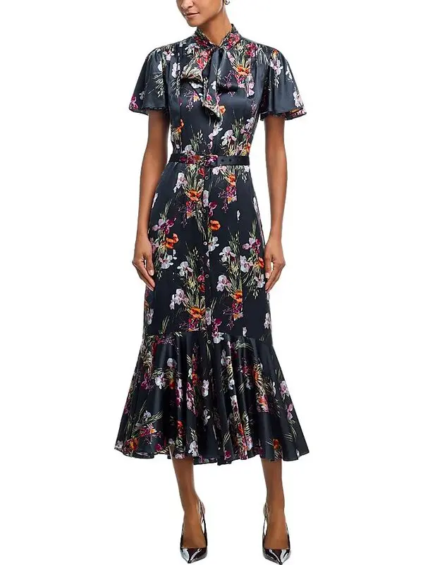 Cinq À Sept Willow Floral Dress - Black Multi