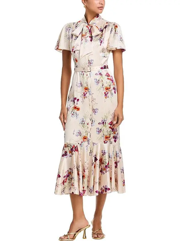 Cinq À Sept Willow Dress - Oatmilk Multi
