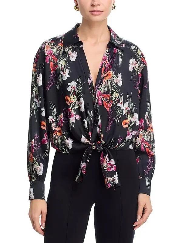 Cinq À Sept Iris Bouquet Mariann Blouse - Black Multi