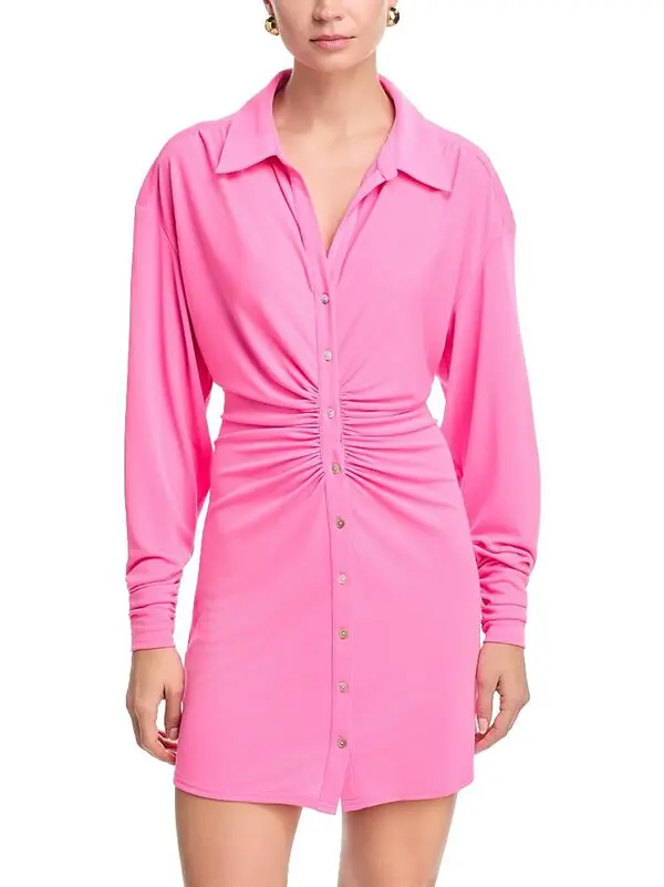 Cinq À Sept Arden Mini Dress - Electric Pink