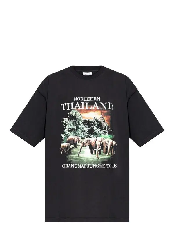 Vetements Thailand Tourist Tee - Black