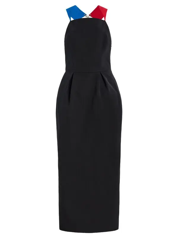 Rosie Assoulin Cotton Grosgrain Maxi Dress - Multi