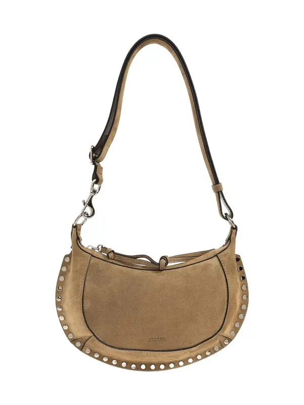Isabel Marant Oskan Moon Shoulder Bag - Beige
