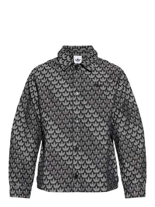 ADIDAS ORIGINALS Denim Shirt With Monogram - Black