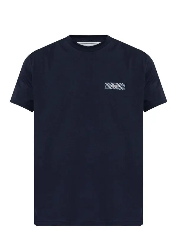 Iceberg T-shirt With Logo Applique - Navy Blue