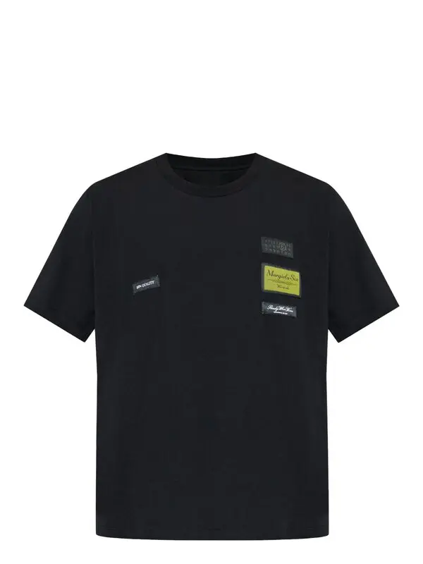 MAISON MARGIELA T-shirt With Patches - Black