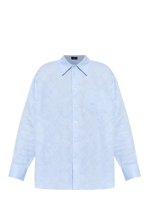 Etro Shirt With Pocket - Light Blue