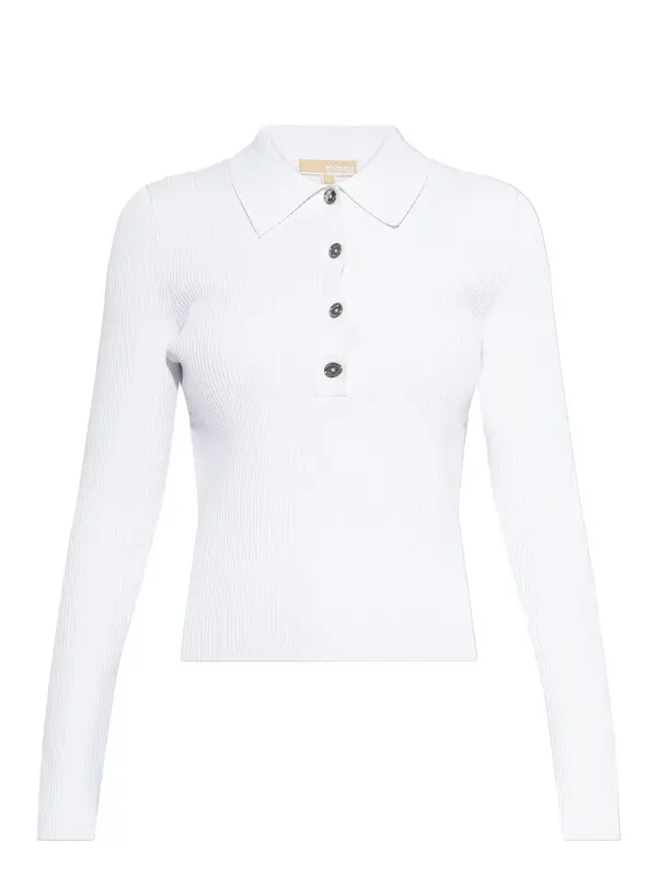 Michael Kors Long-sleeved Polo - White