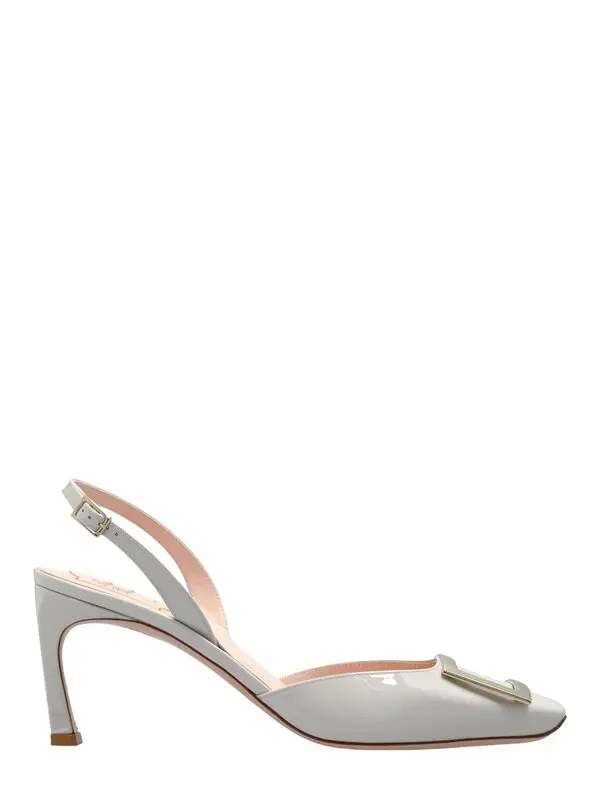 ROGER VIVIER Heeled Slingback - Grey