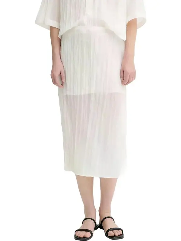Filippa K Side-slit Midi Skirt - White