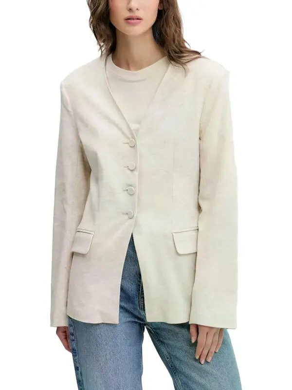Abercrombie Buttoned Blazer - Neutrals