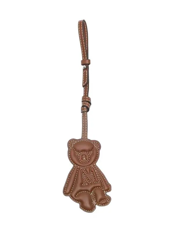 Max Mara Leather Bag Charm - Brown