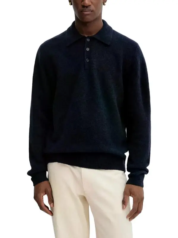 Filippa K Knitted Polo Shirt - Blue