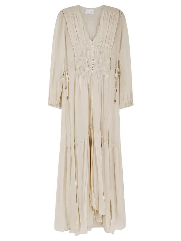 MARANT ETOILE Viscose Briane Dress - Beige