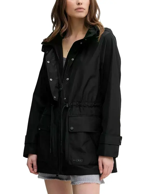 Mackage Keryn Drawstring Hooded Jacket - Black