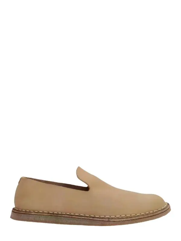 Guidi Leather Flat Loafers - Neutrals
