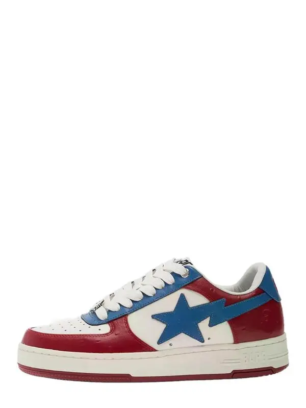 A BATHING APE Star Panelled Sneakers - White