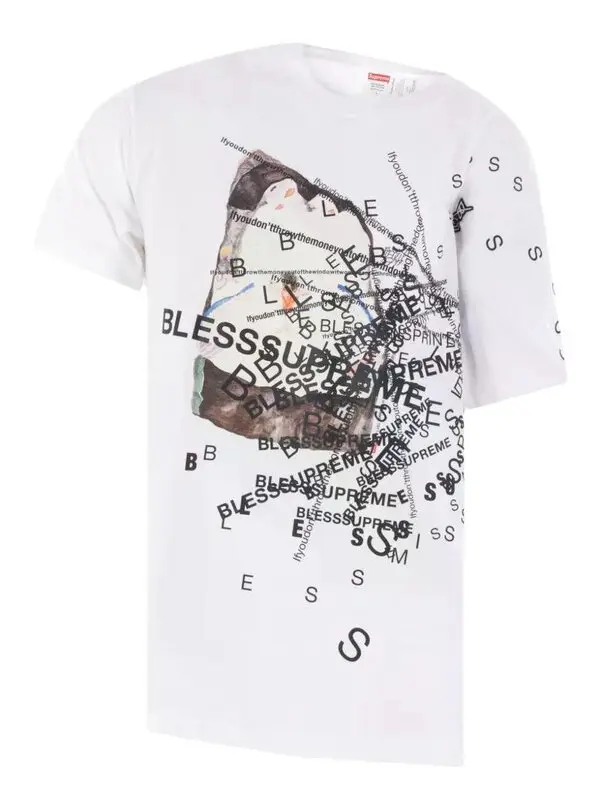 BLESS Graphic-print Short-sleeve T-shirt - White