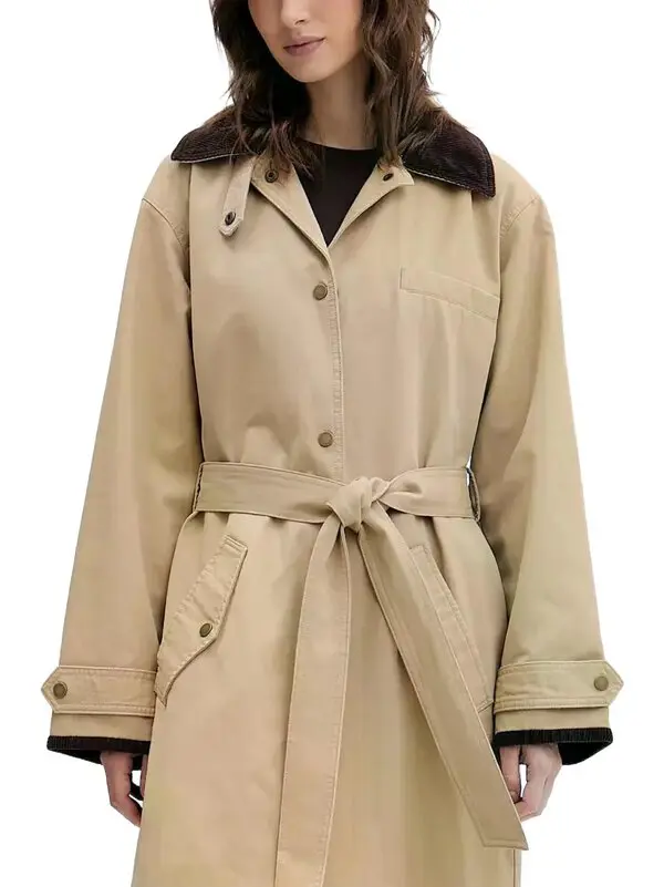 Abercrombie Belted Long Coat - Neutrals