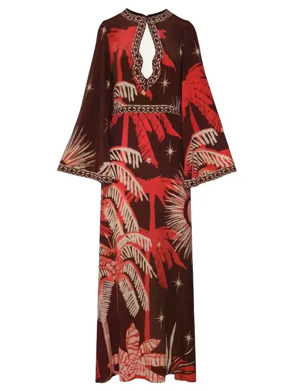 Johanna Ortiz Leyenda Del Tiempo Maxi Dress - Brown