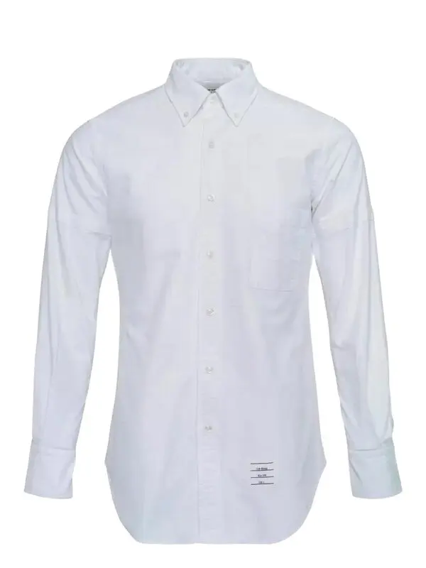 Thom Browne Button-down Long-sleeve Shirt - White