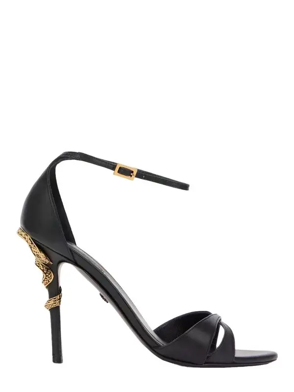 Roberto Cavalli Serpentine Sandals - Black