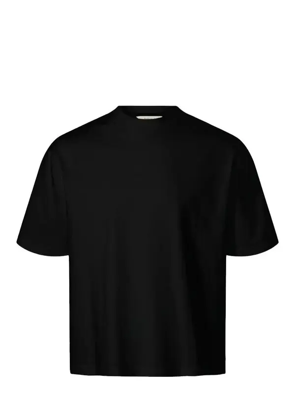 SELECTED Crew-neck T-shirt - Black