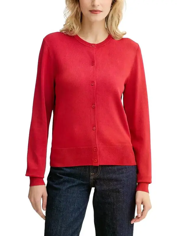 Filippa K Round Neck Cardigan - Red