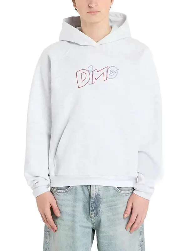 DIME Embroidered Hoodie - Grey