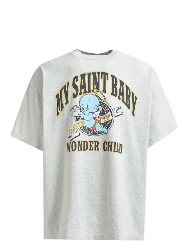 SAINT MXXXXXX Saint Baby T-shirt Grey - Gray