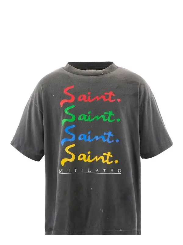 SAINT MXXXXXX Mutilated T-shirt - Black