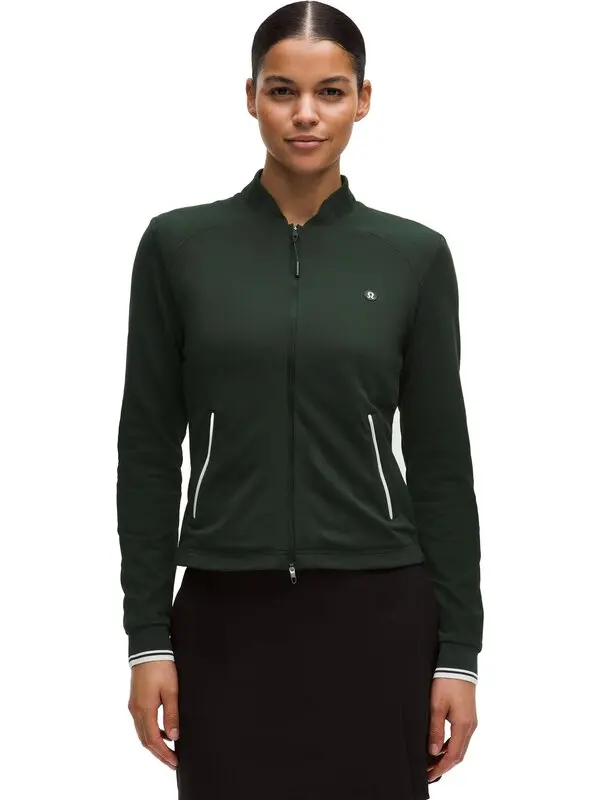 Lululemon Lightweight Golf Jacket - Rainforest Green/white