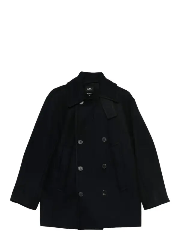 A.p.c. Buttoned Coat - Blue