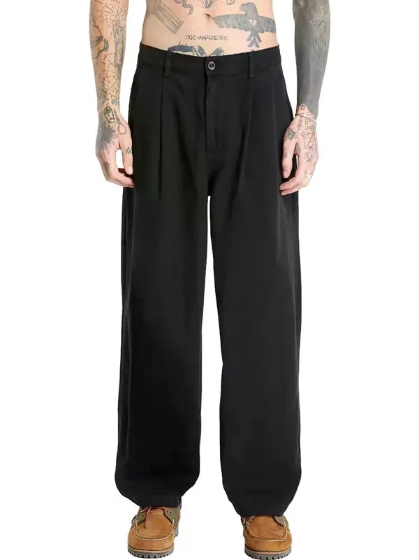 DIME Baggy Chino Trousers - Black