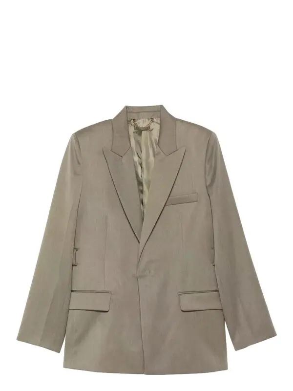 Victoria Beckham Belted Tailored Jacket - Green