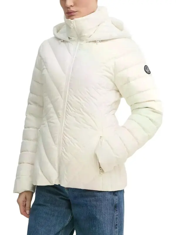 Abercrombie Hooded Quilted Jacket - White