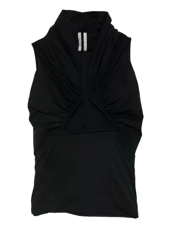 Rick Owens Draped Jersey Top - Black