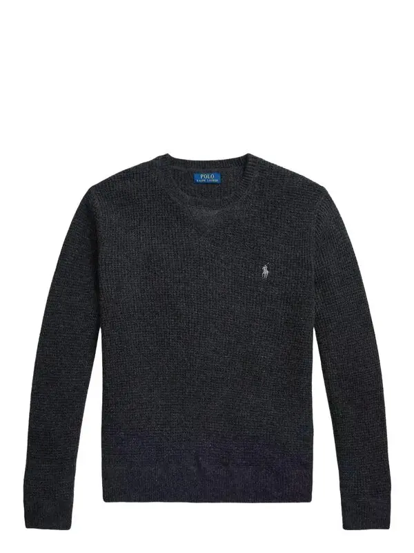 Polo Ralph Lauren Embroidered Crew Neck Sweater - Grey