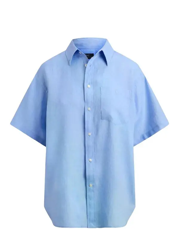 Polo Ralph Lauren Patch Pocket Linen Shirt - Blue