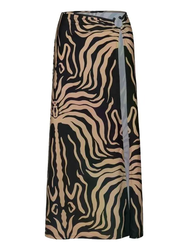 Johanna Ortiz Nuevo Destino Midi Skirt - Black