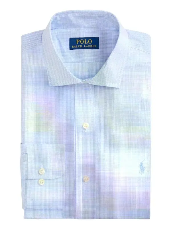 Polo Ralph Lauren Tattersall Buttoned Poplin Shirt - Blue