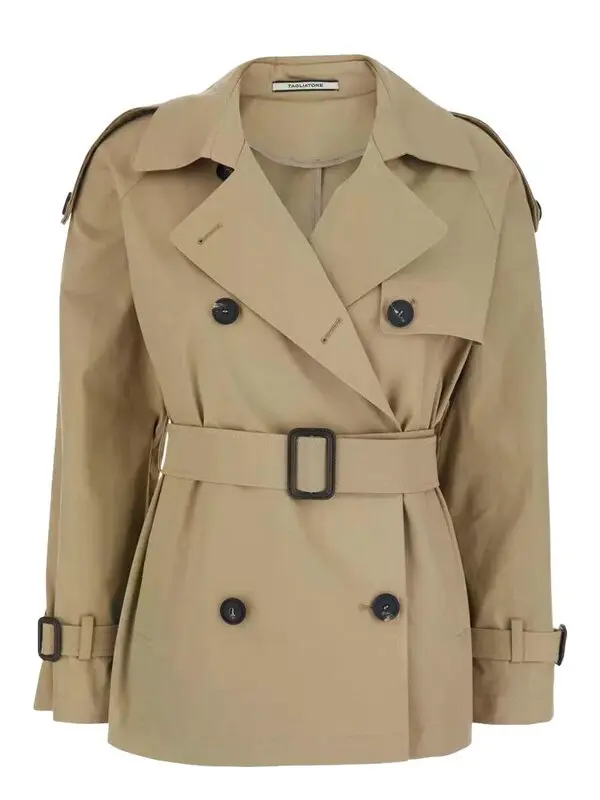 Tagliatore Belted Double-breasted Coat - Neutrals