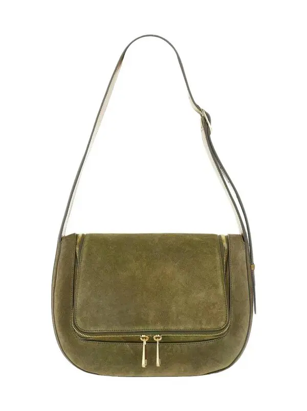 ANYA HINDMARCH Suede Shoulder Bag - Green