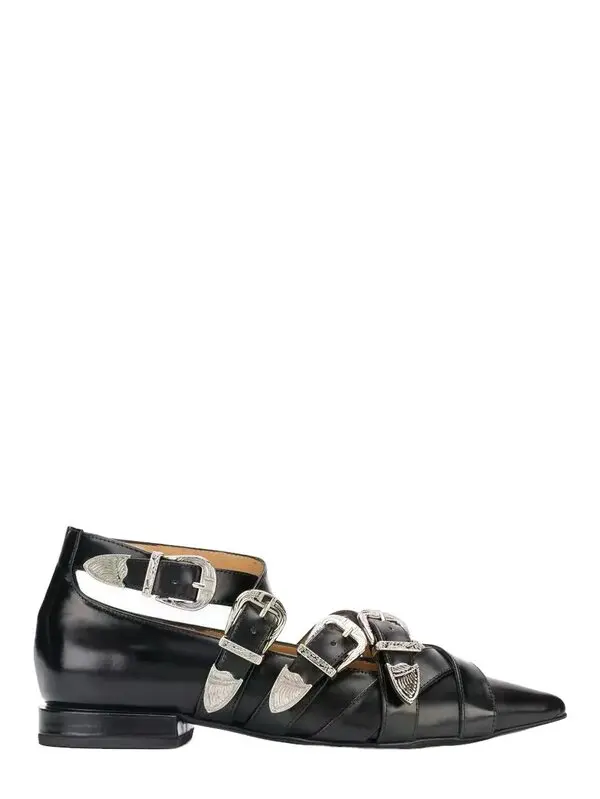 Toga Multiple-buckle Pumps - Black