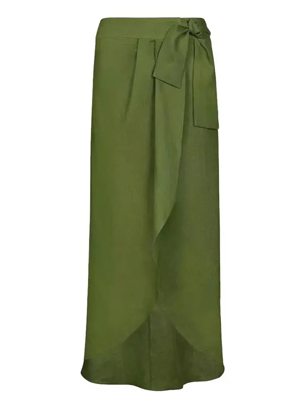 Johanna Ortiz Safari Midi Skirt - Green