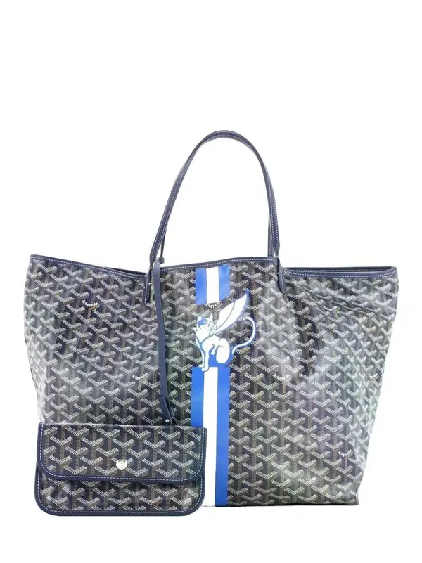Goyard Saint Louis Printed Coated Canvas Gm Tote Bag - Blue