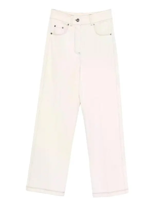 Max Mara Straight-leg Seam Jeans - Neutrals