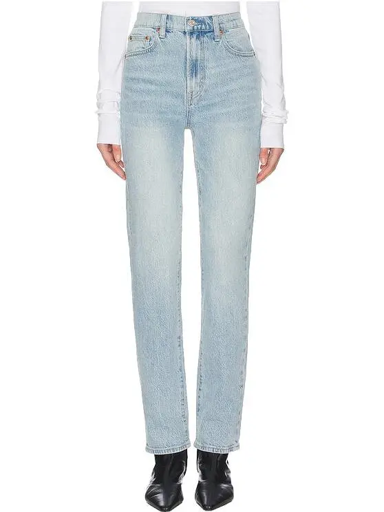PISTOLA Bri High Rise Slim Straight Jeans - Blue