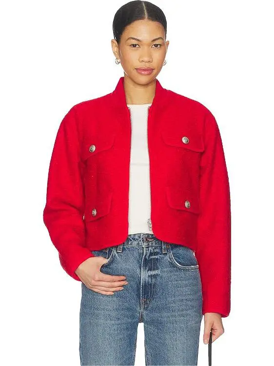 Blanknyc Zip Up Jacket - Red