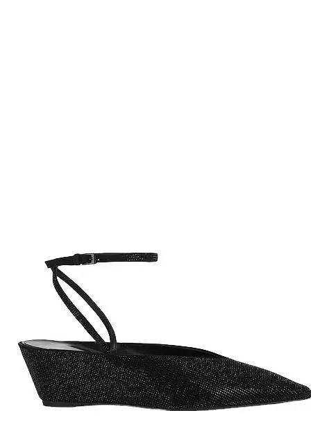 Tory Burch Embellished Wedge - Black